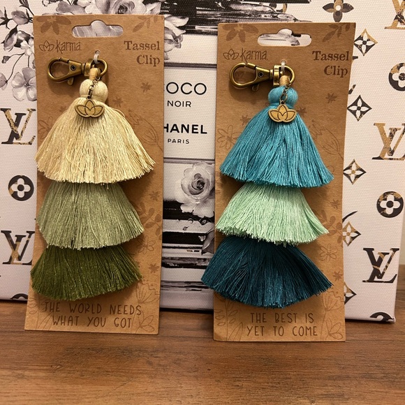 Karma | Other | Karma Tassel Clips With Positive Message | Poshmark